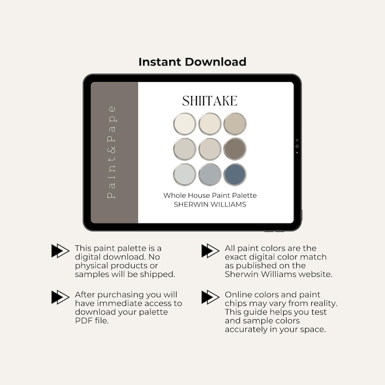 Shiitake Sherwin Williams Paint Palette, Greige Sherwin Williams Blue ...