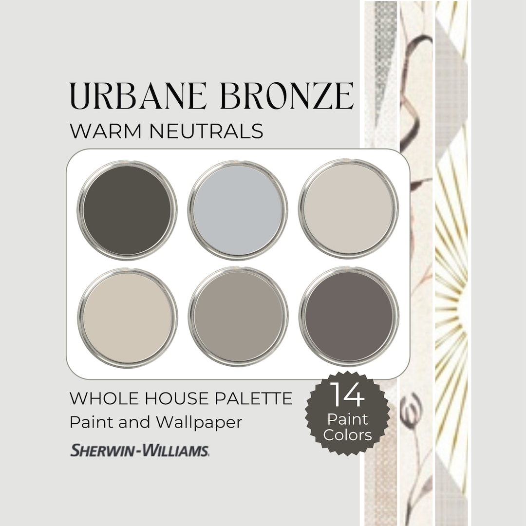 Urban Bronze Whole House Paint Palette, Sherwin Williams Color Palette ...