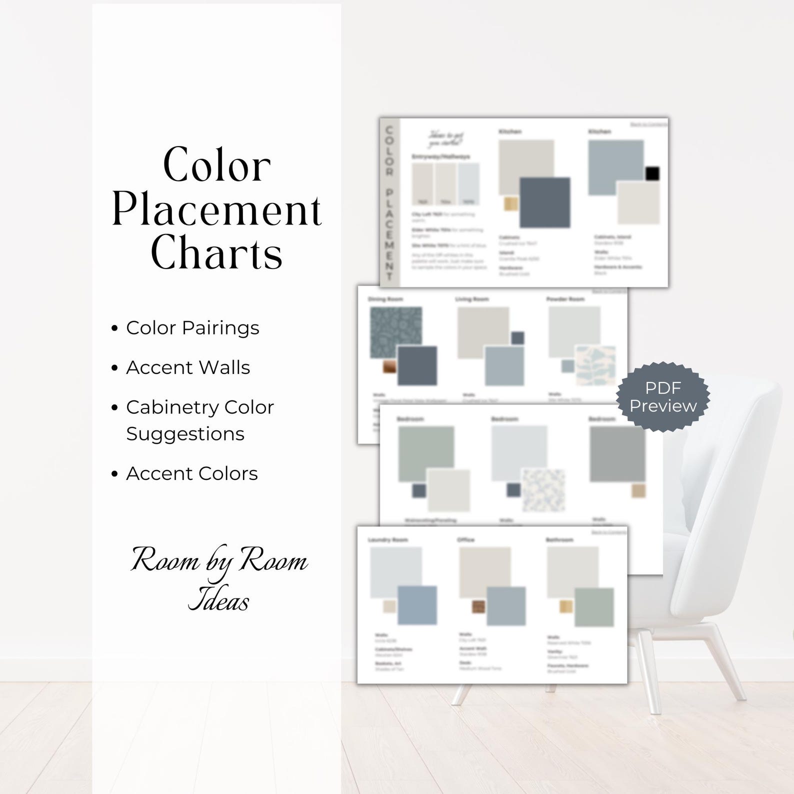 Blue Gray Paint Colors, Sherwin Williams Color Palette Blue, Whole ...