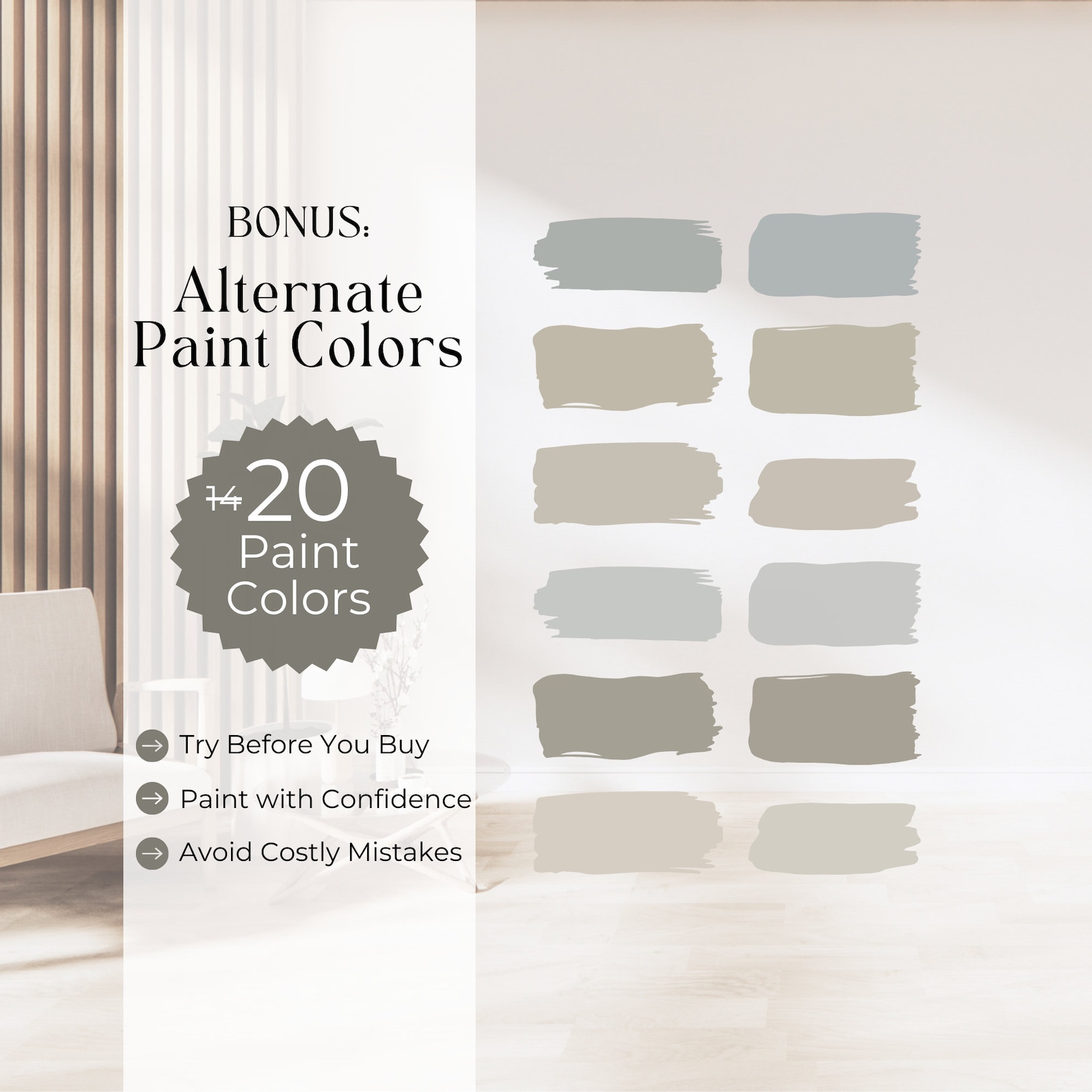 Sherwin Williams Drift of Mist Paint Palette, Sherwin Williams Greige ...