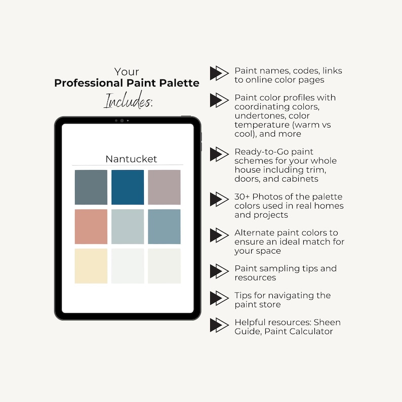 Nantucket Paint Colors, Benjamin Moore Coastal Interior Paint Palette ...