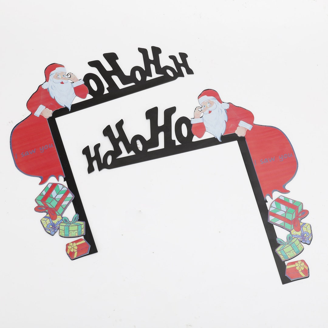 Santa Door Corner Sign Santa Door Topper Wood Christmas - Etsy