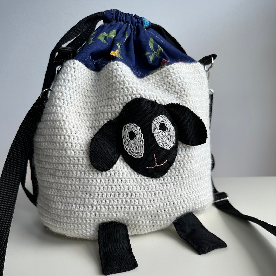 Sheep Bag, Crochet Barrel Bag, Vintage Bag, Shoulder Bag, Casual Bag ...