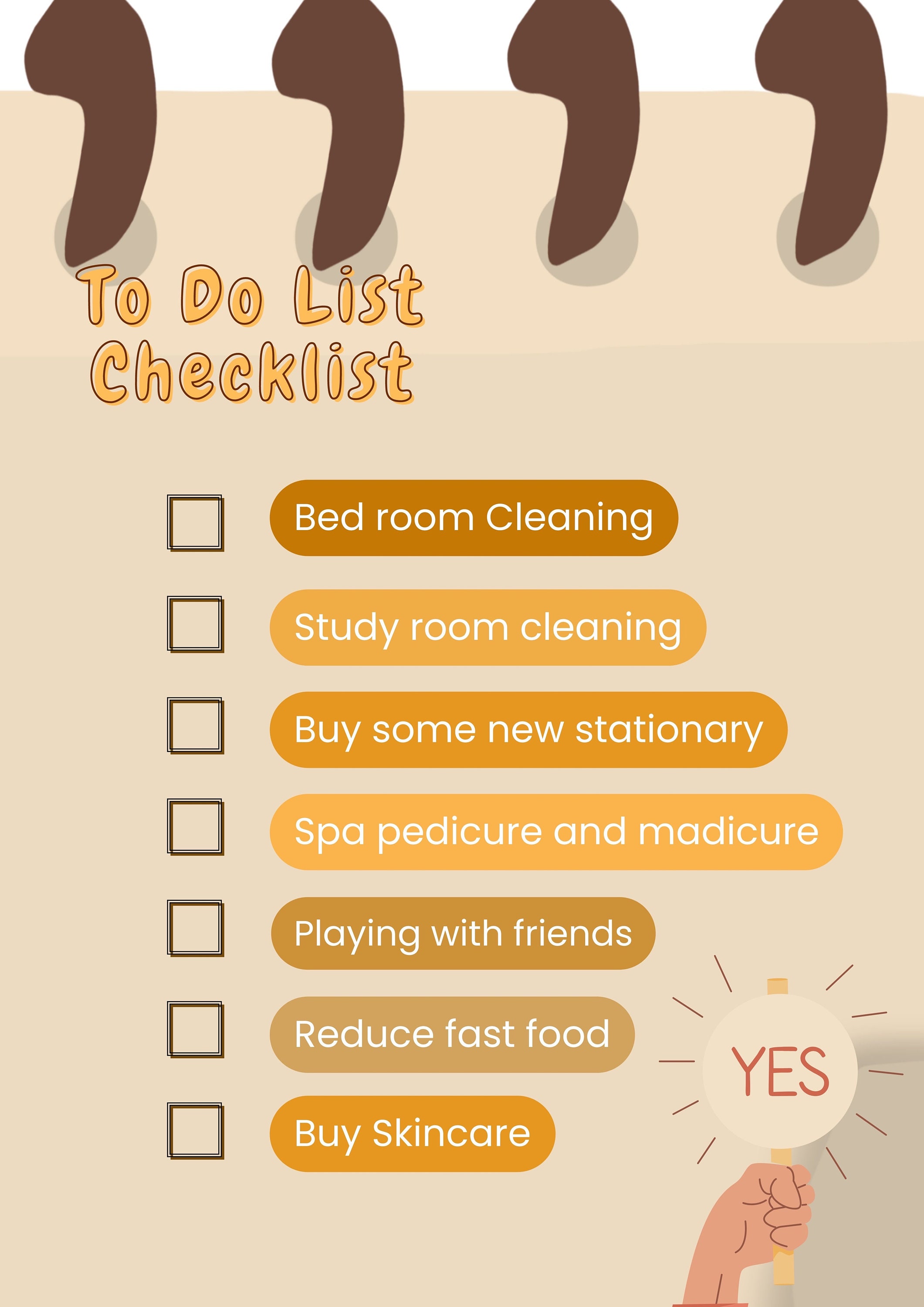 Checklist Template To-do - Etsy