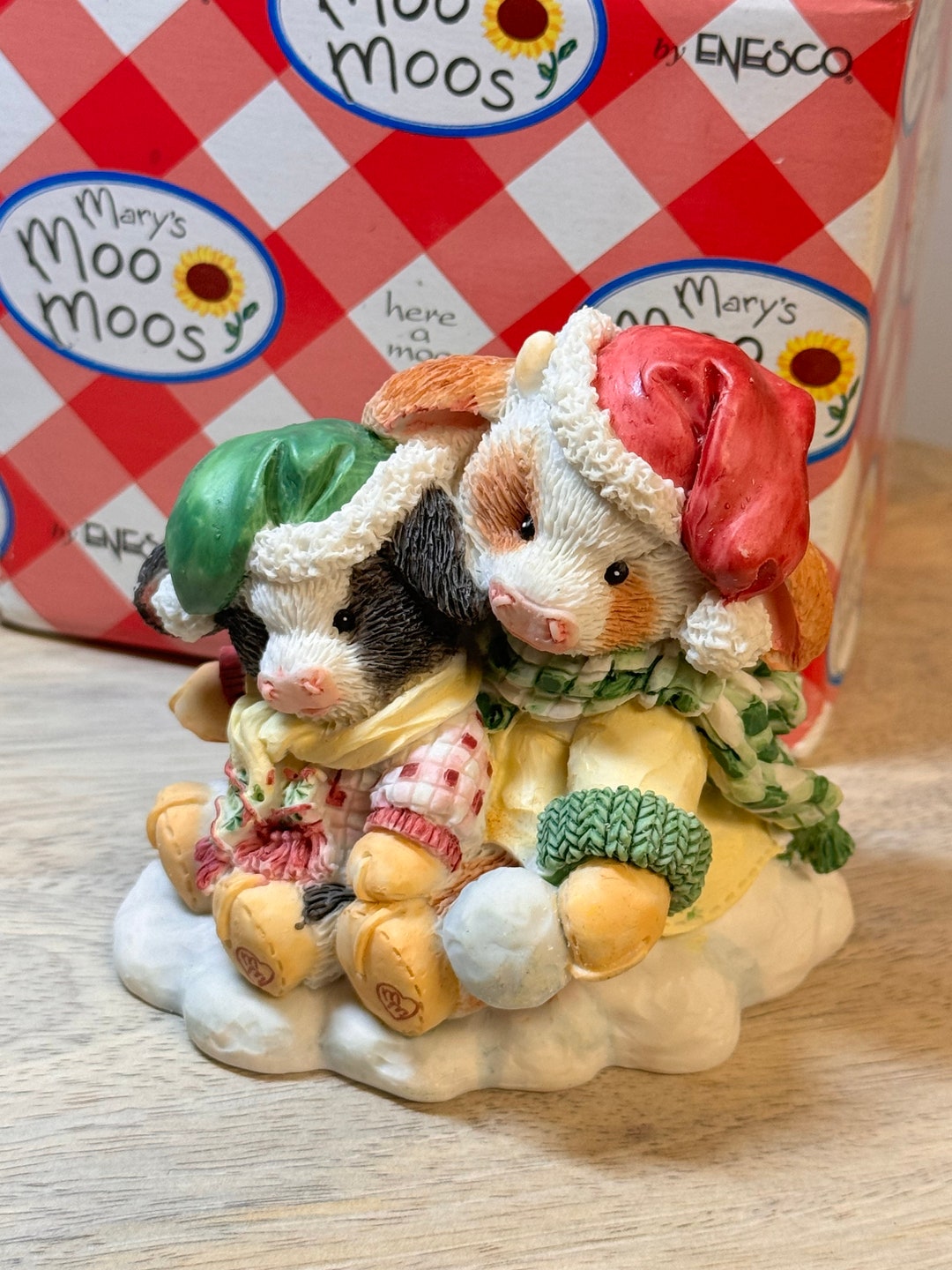 Vintage 1994 Enesco Mary Moo Moos Merry Christmoos 651702 - Collectible ...