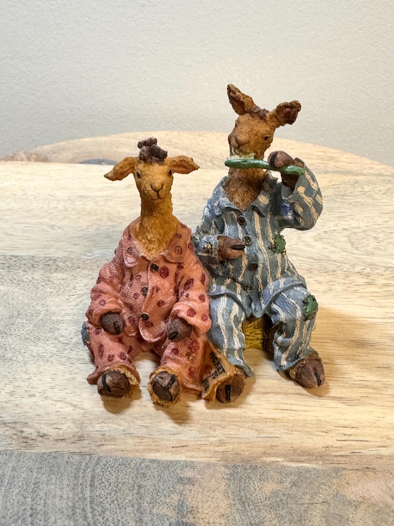 Vintage 1999 Boyds Bear Noah's Ark Dolly and Ollie Llama Pajama-rama ...
