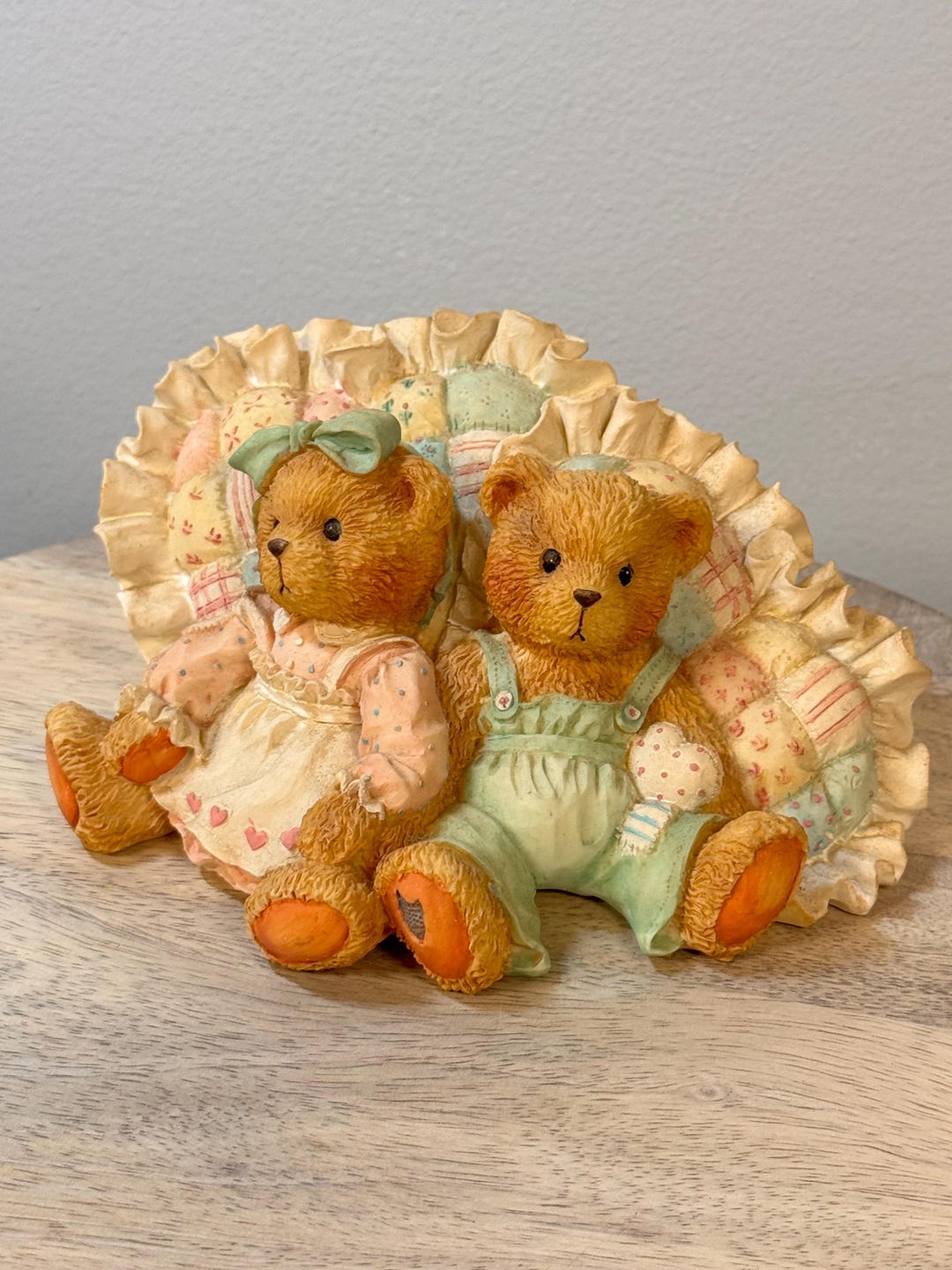 Antique Teddy Bear, Bear Figurine, Bear Decorvintage 1992 Enesco ...