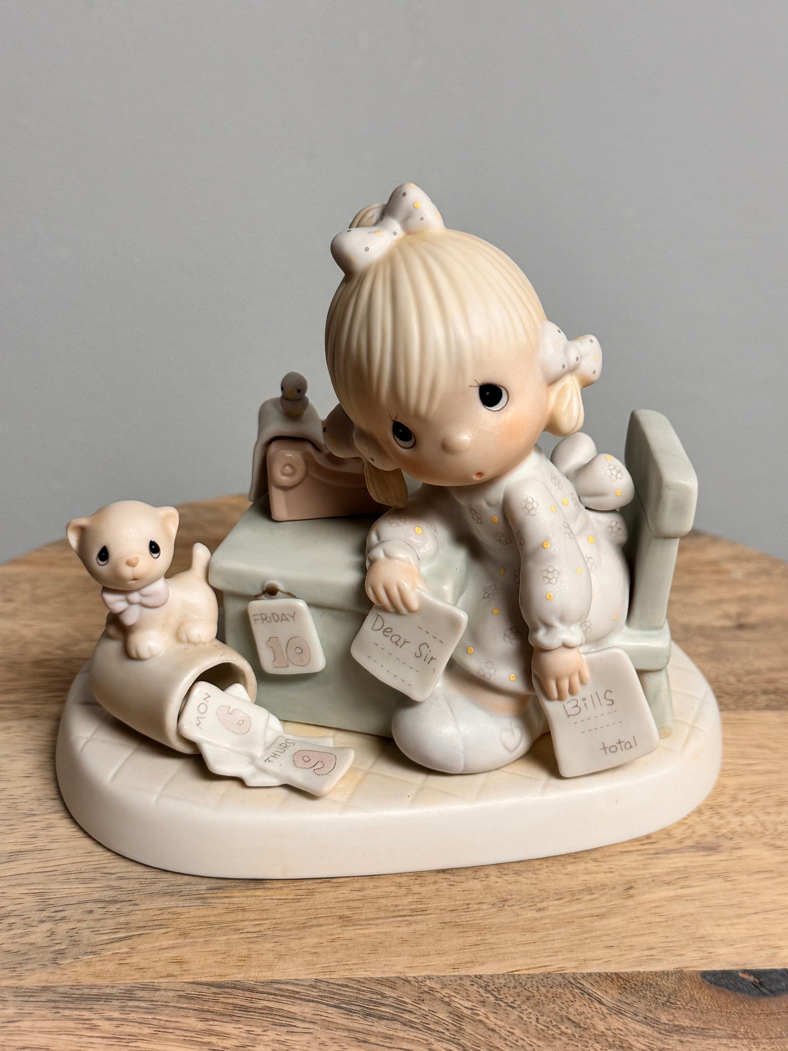 Vintage 1982 Precious Moments Praise the Lord Anyhow E-9254 ...