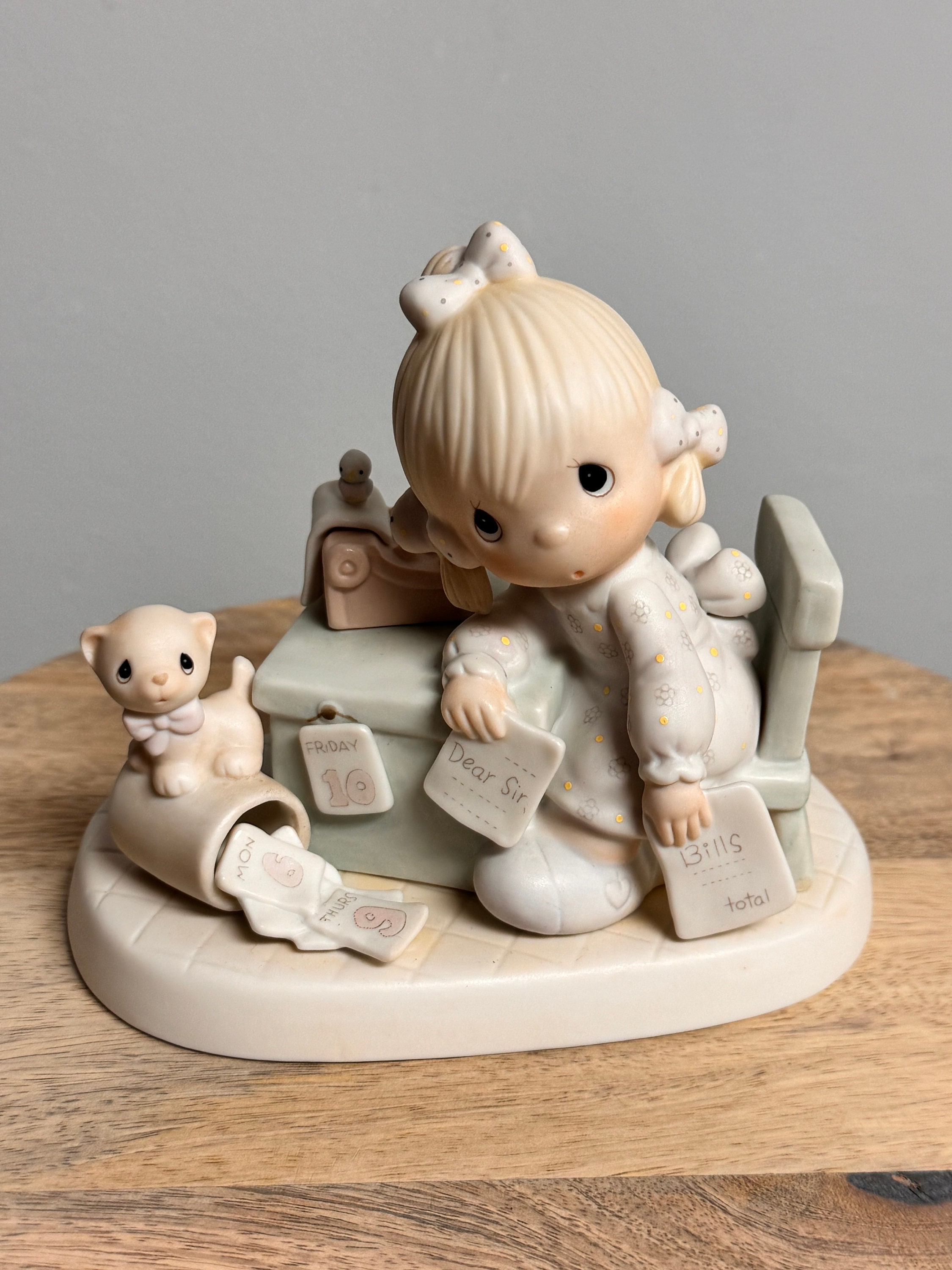 Vintage 1982 Precious Moments Praise the Lord Anyhow E-9254 ...