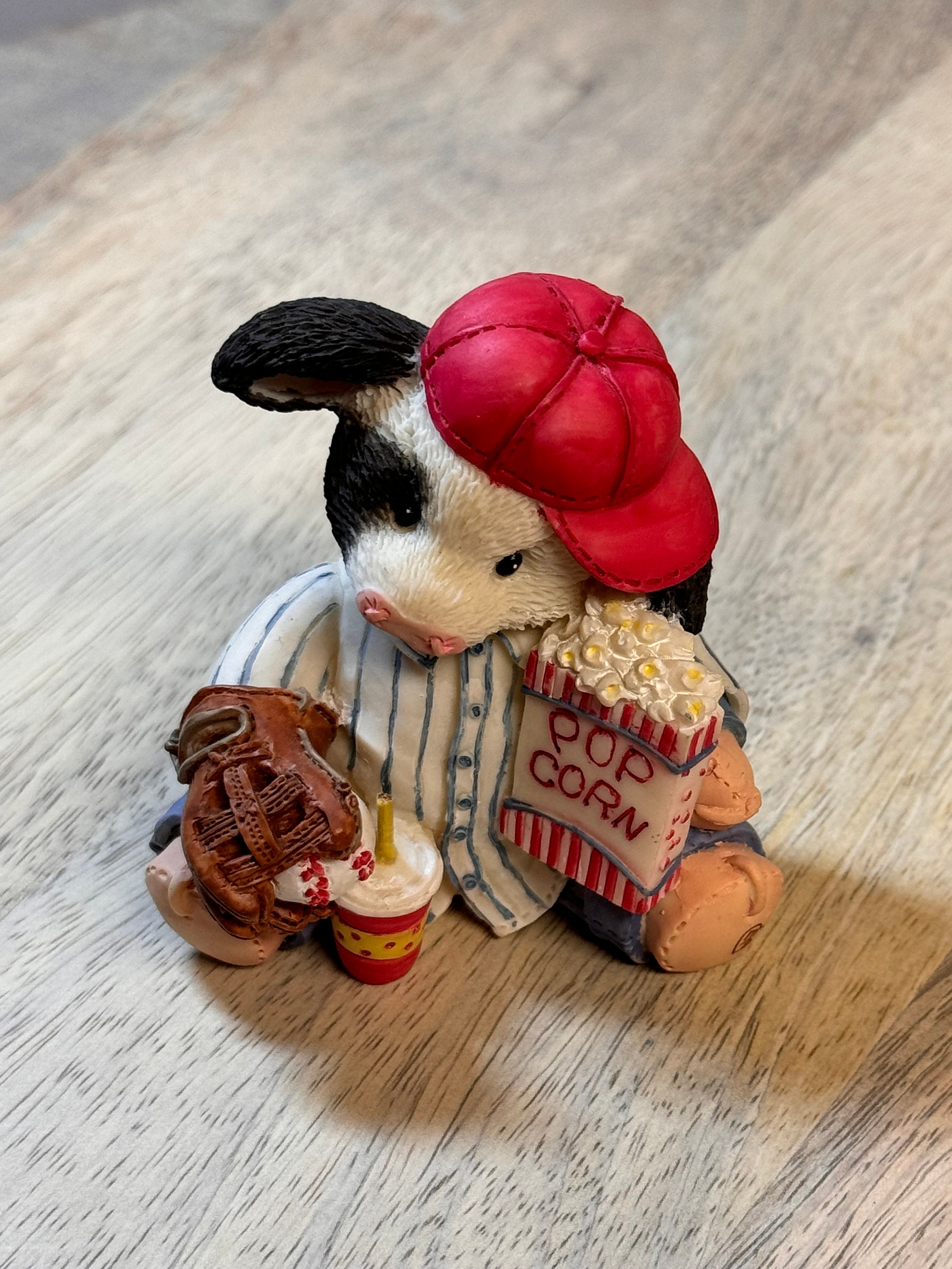 Vintage 1995 Enesco Mary Moo Moos Take Me Out to the Bull Game 159573 ...