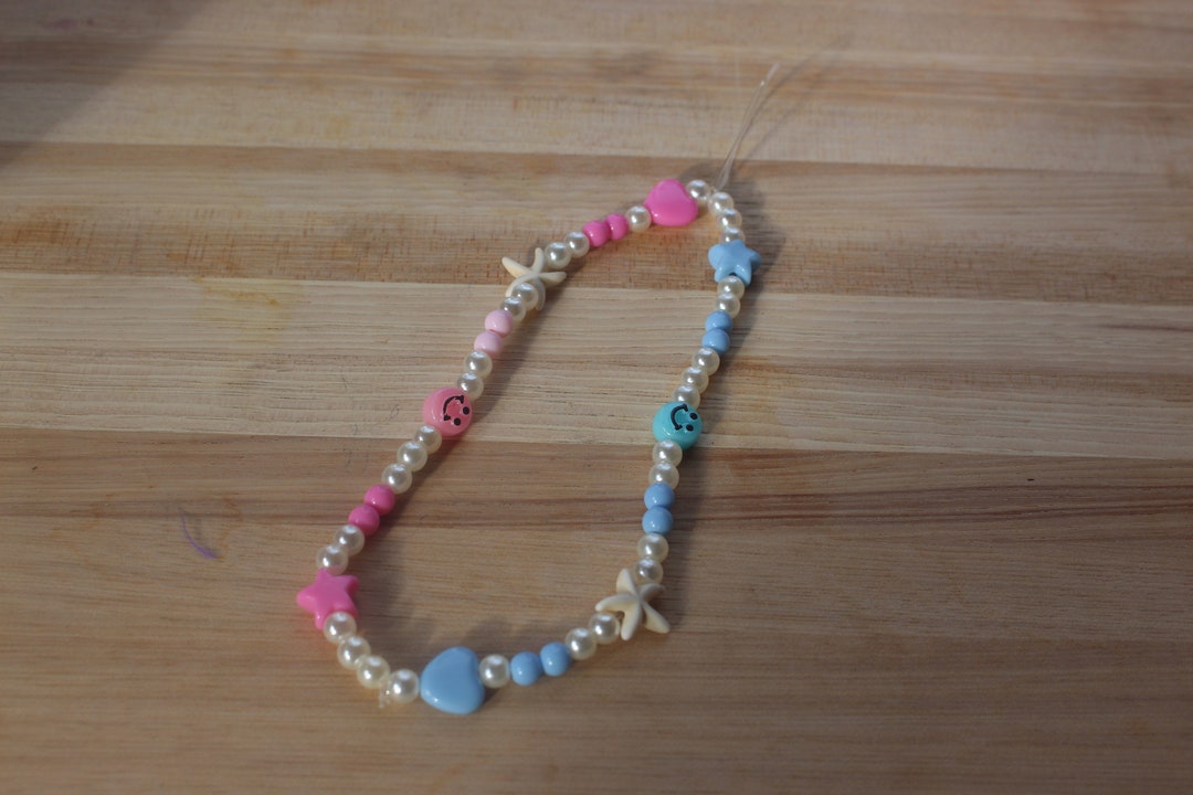 Pink and Blue Half and Half Phone Charm | Preppy Jewelry | Pink | Blue ...