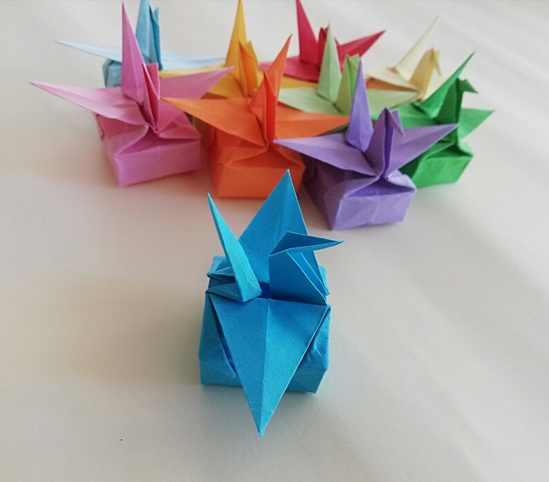 Origami Crane Gift/candy Box - Handmade - Etsy