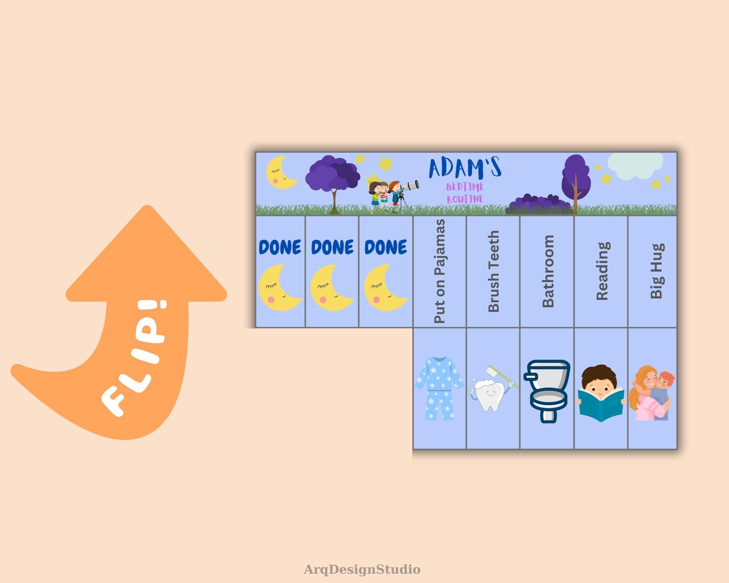 Morning and Bedtime Routine Charts Printable Routines Editable ...