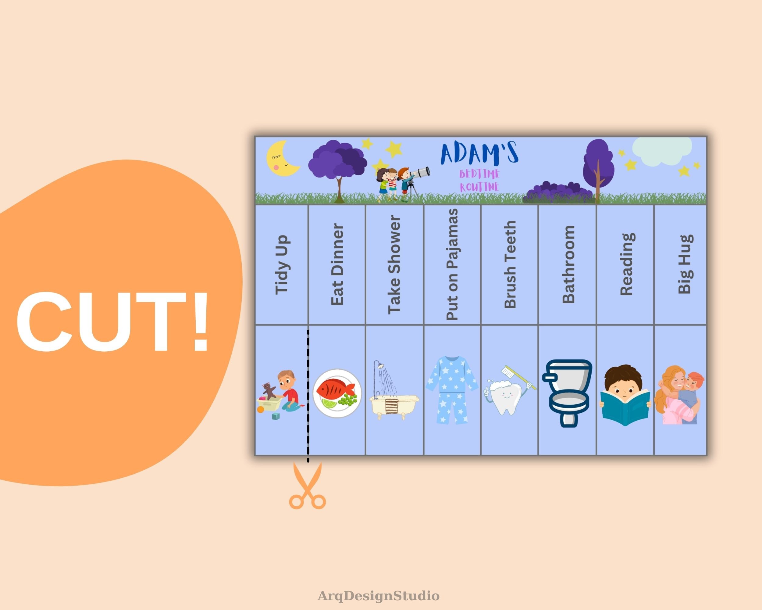 Morning and Bedtime Routine Charts Printable Routines Editable ...