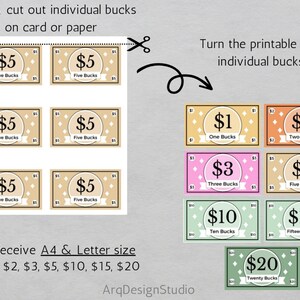 Editable Kids Reward Bucks Printable Mom Bucks, PDF Reward System for ...