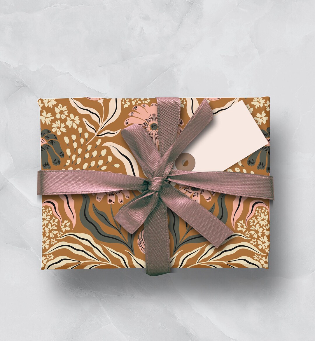 Boho Gift Wrapping Paper - Etsy