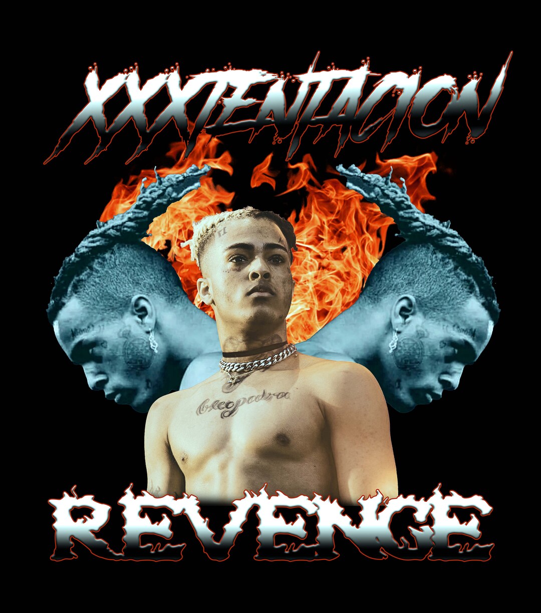 Xxxtentacion Tee PNG, Shirt Design Shirts Png, Printable Design ...