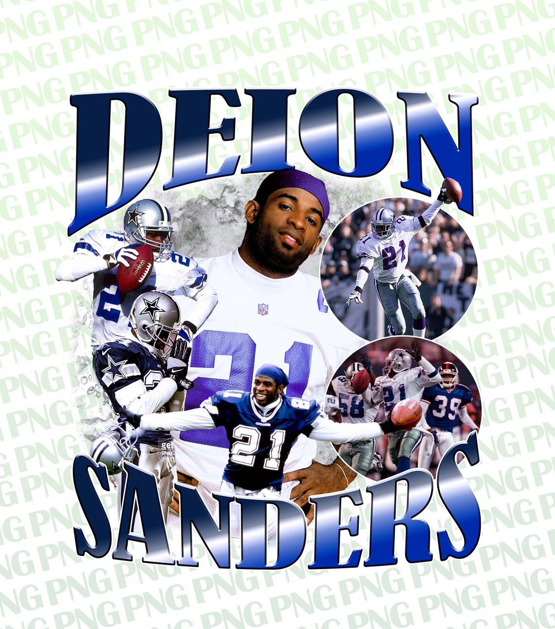 Deion Sanders PNG, Shirt Design Shirts Png, Printable Design, Instant ...
