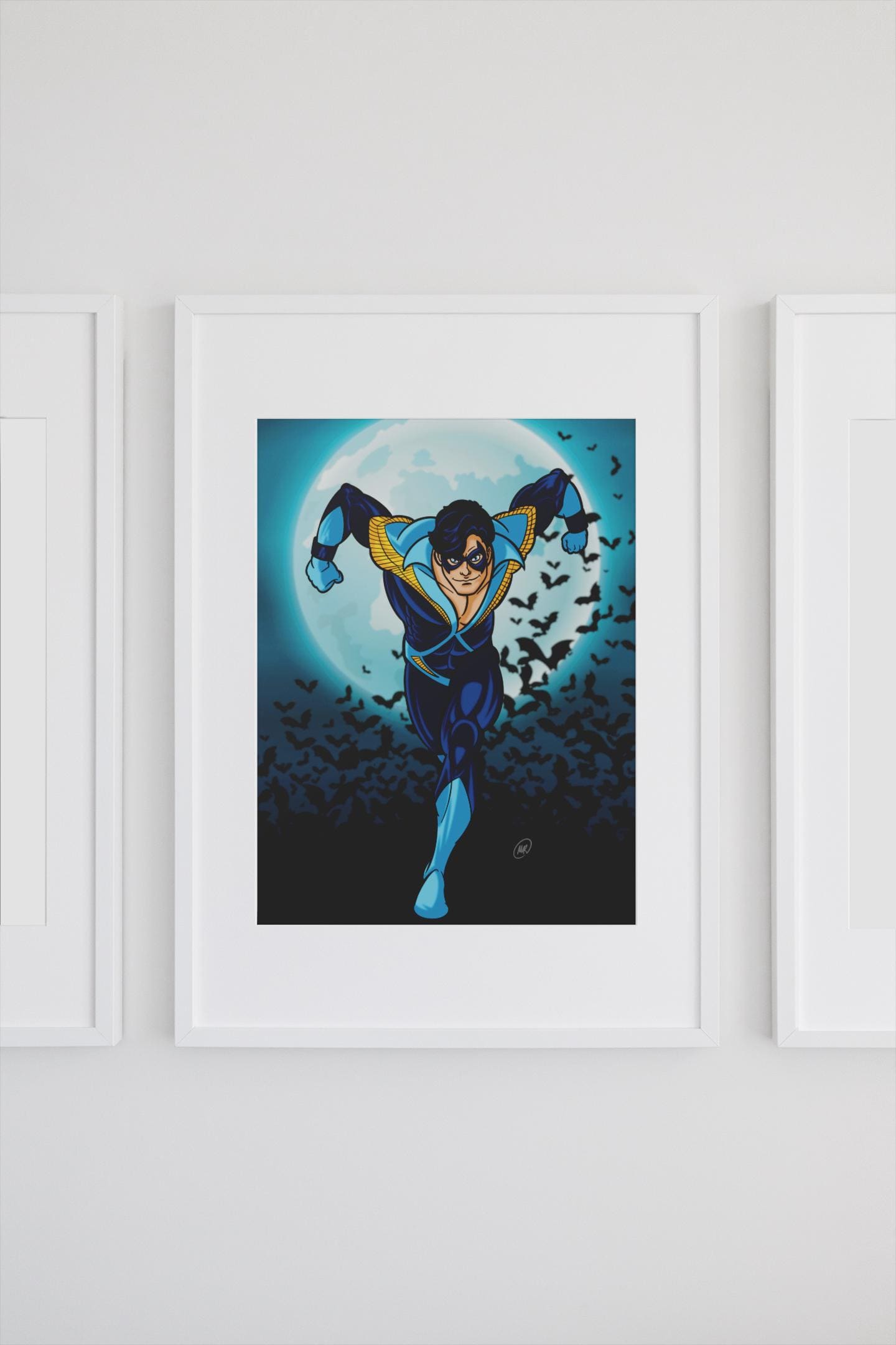DC Comics: Disco Nightwing Character Original Colourful Fan Art, Print ...