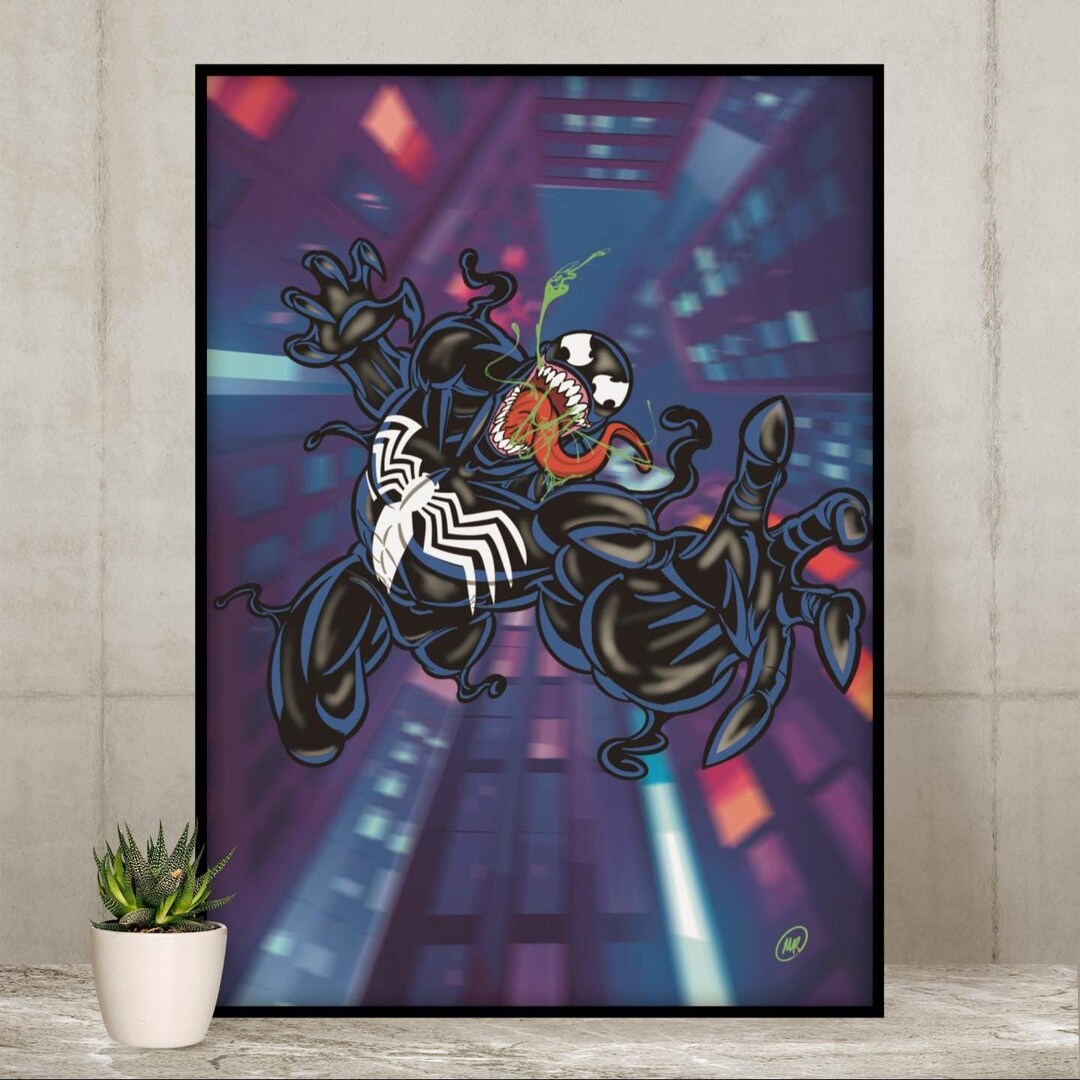 Venom Marvel Comics Spider-man Family Character Original Colourful Fan ...