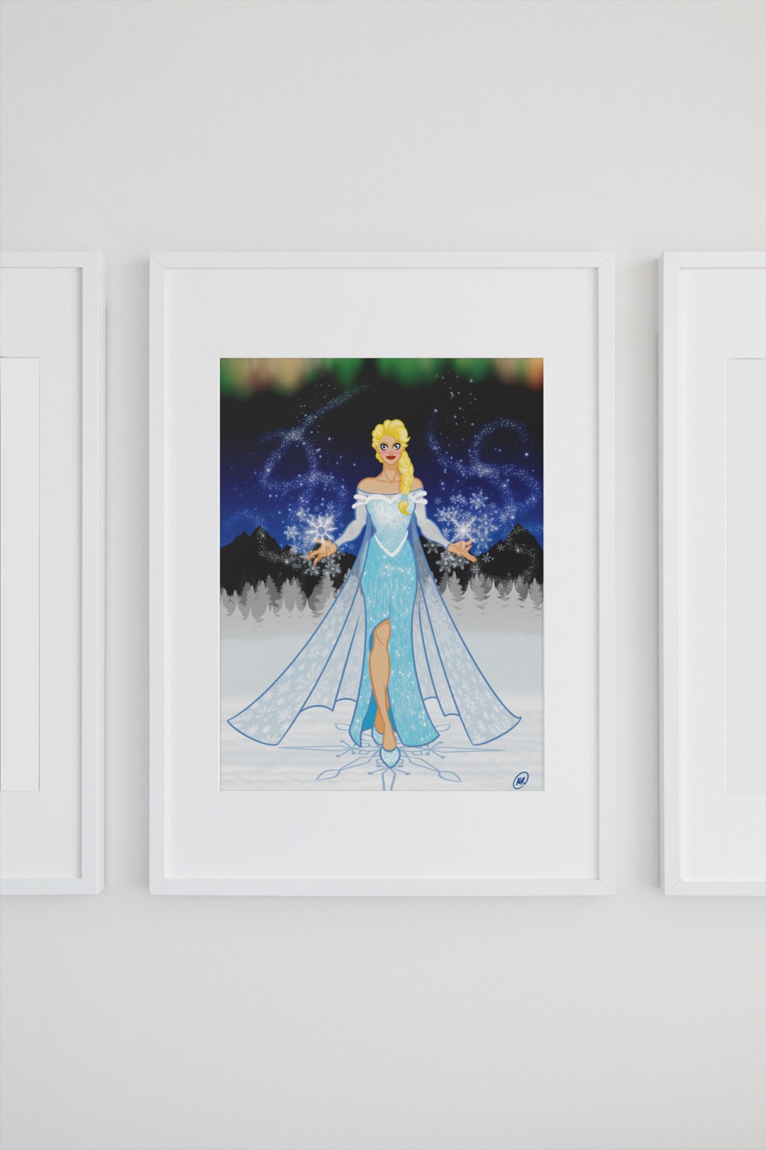 Disney's Frozen: Elsa Original Art Print - Etsy