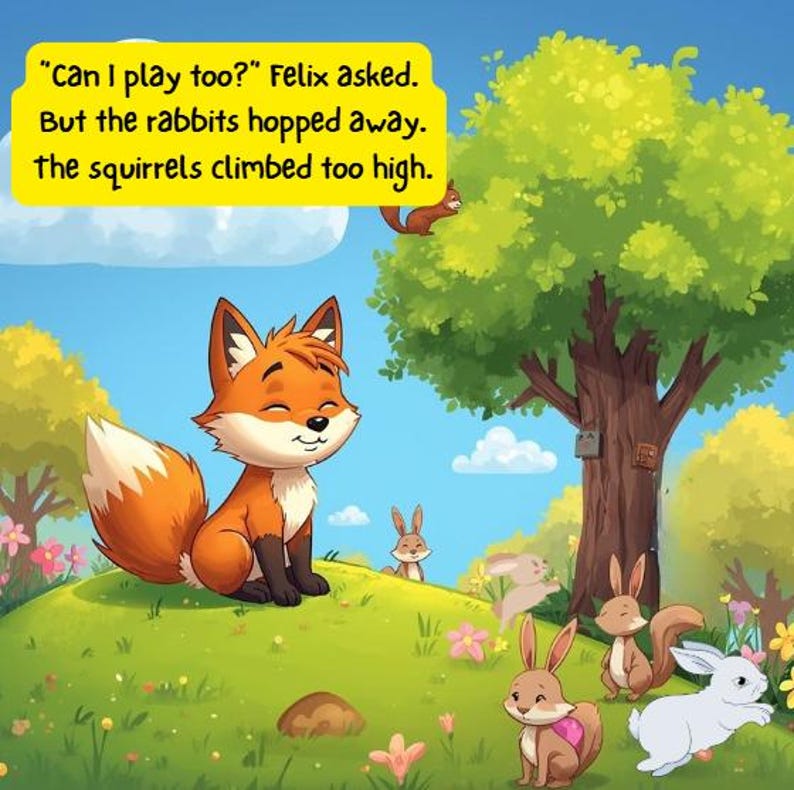 Felix the Fox Finds a Friend – A Bright & Colorful Children’s Storybook ...