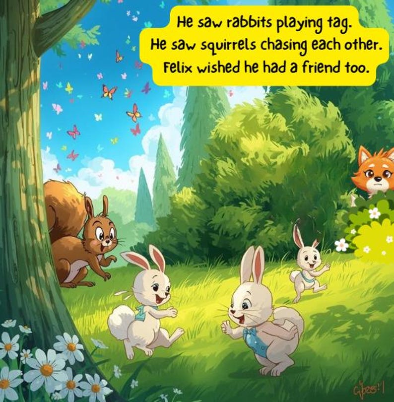 Felix the Fox Finds a Friend – A Bright & Colorful Children’s Storybook ...