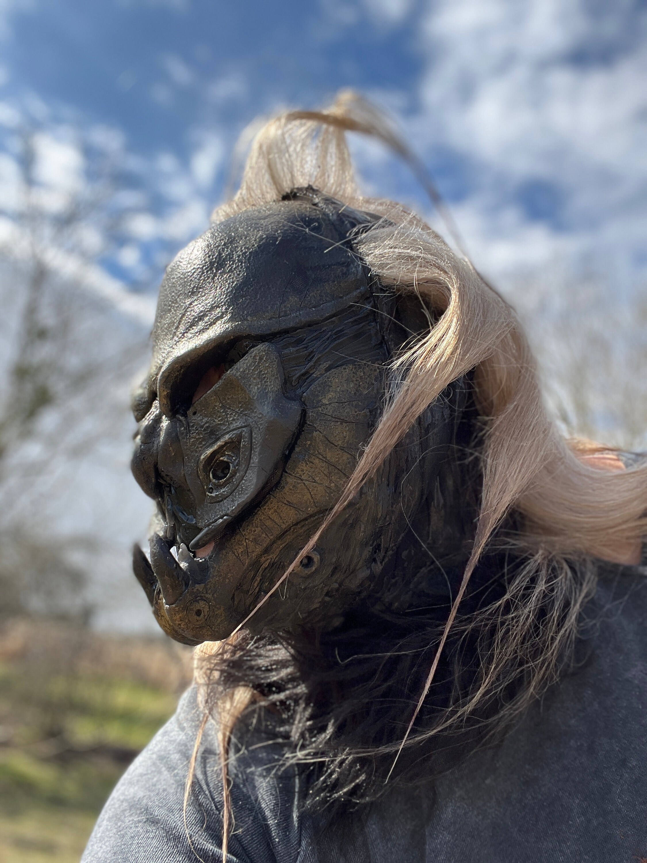 Year of the Cicada Silicone Hybrid Mask in Black and Gold - Etsy