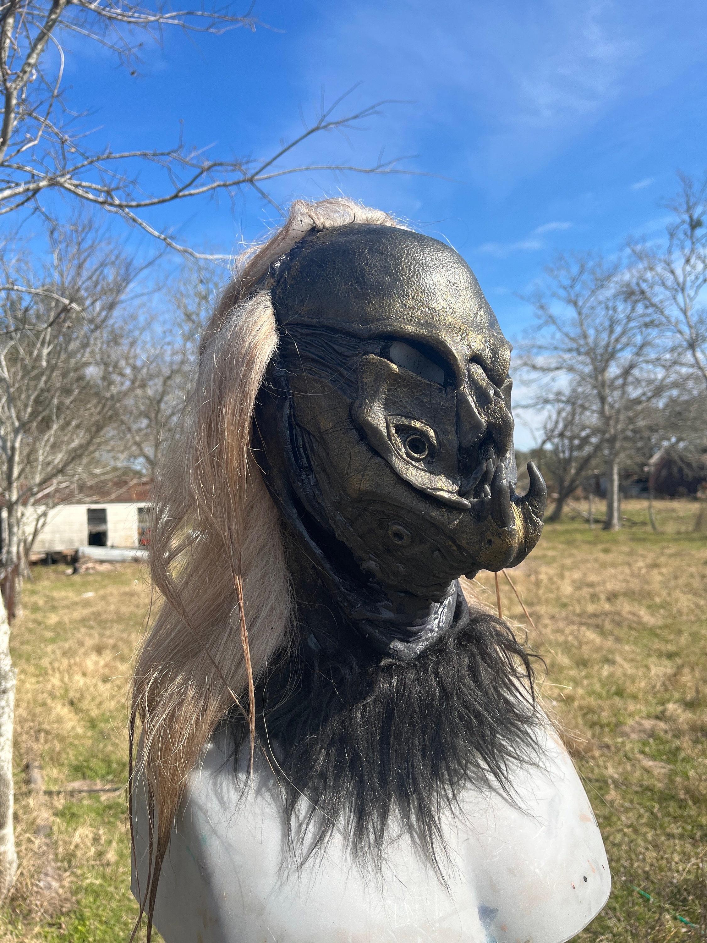 Year of the Cicada Silicone Hybrid Mask in Black and Gold - Etsy