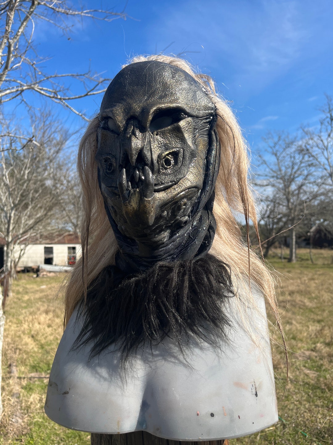 Year of the Cicada - Silicone Hybrid Mask in Black and Gold - Etsy