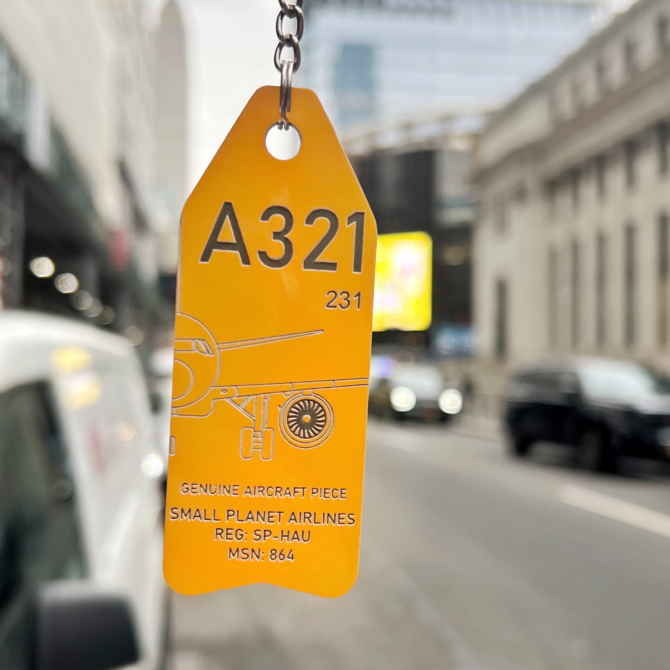 Airbus A321-231 Small Planet Airlines SP-HAU Tag/keychain, Genuine ...
