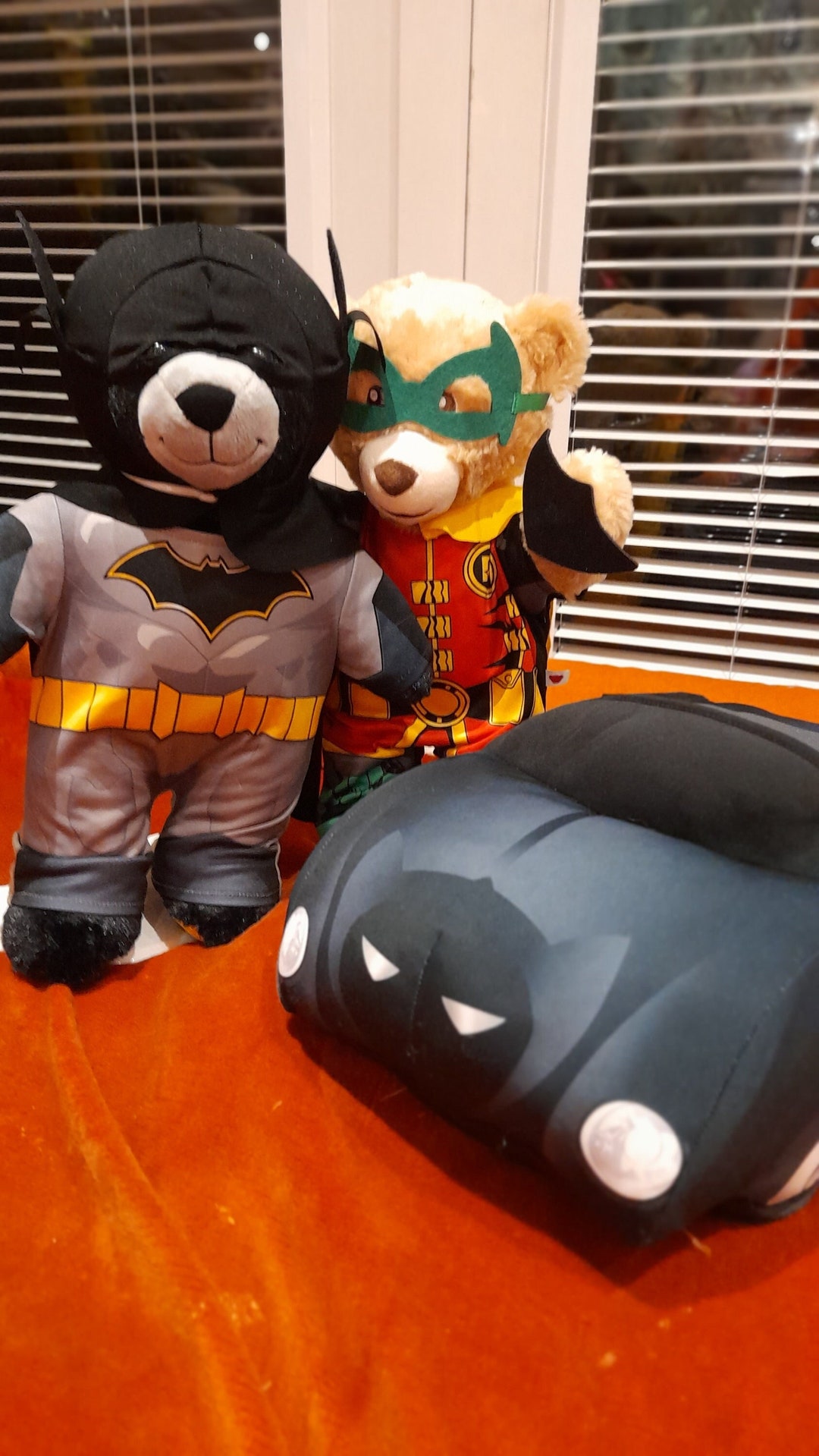 Rare Batman & Robin Build A Bears Complete With Batmobiele - Etsy