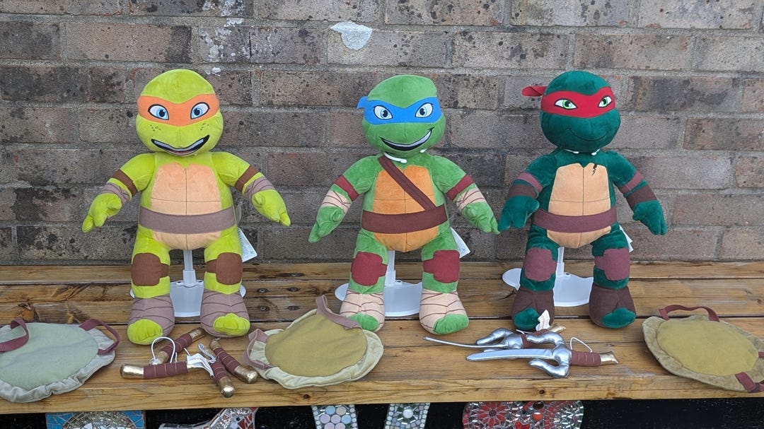 Teenage Mutant Ninja Turtles Build A Bears set of 3 - Etsy