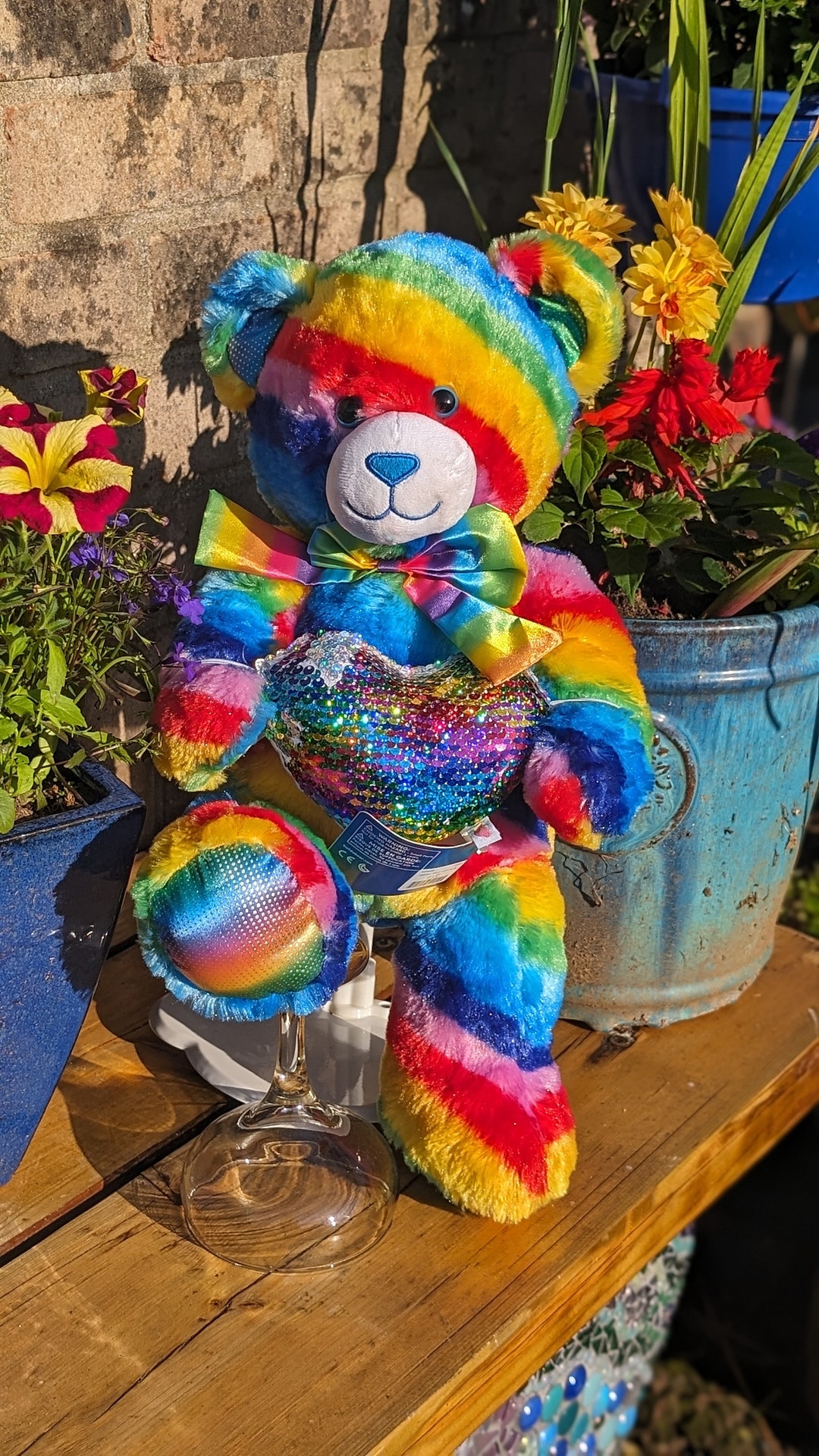 Rainbow Build A Bear 25th Anniversary Celebration Limited Edition Bear ...