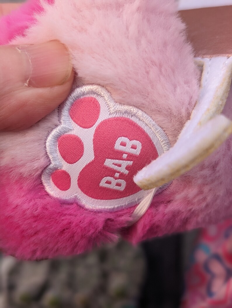 Pink Tie Dye Build A Bear Frog wild at Heart With BABW Bottle & Glass ...