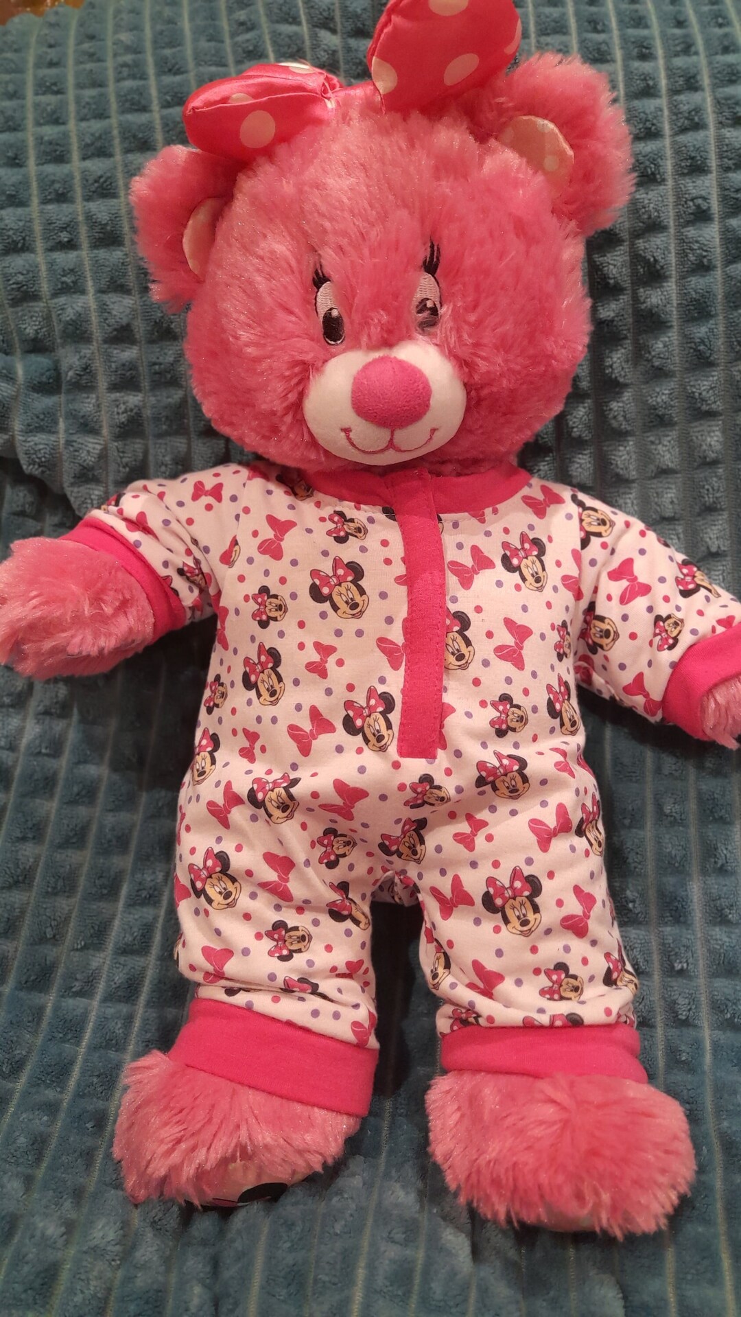 Minnie Mouse Build A Bear in Minnie Themed Onsie Perfect Bedtime ...