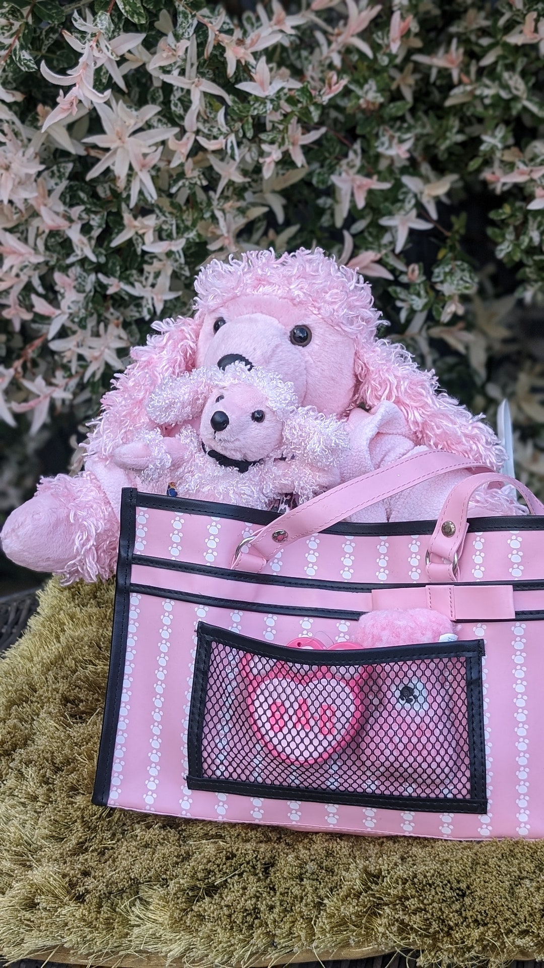 Pink French Poodle & Puppy Build a Bear With Carry Bag - Etsy
