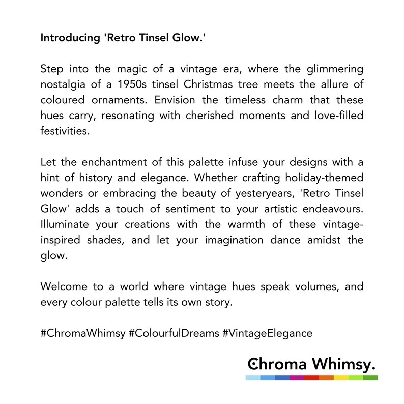 Vintage Elegance: Retro Tinsel Glow Palette Colour Swatches - Etsy