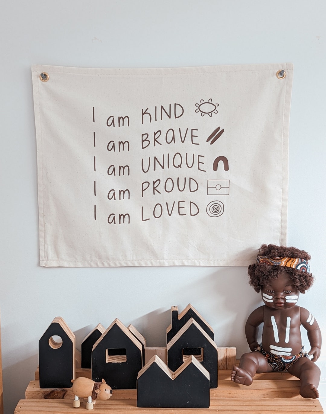 Aboriginal Affirmation Wall Banner - Etsy