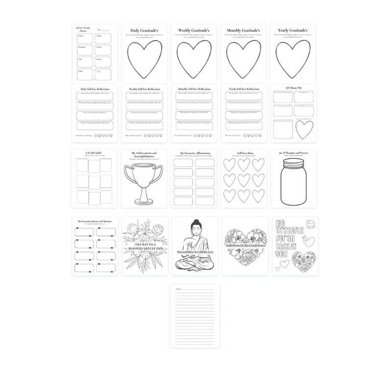 The Self-love Bundle | Printable PDF | Gratitude | Therapy Resources ...