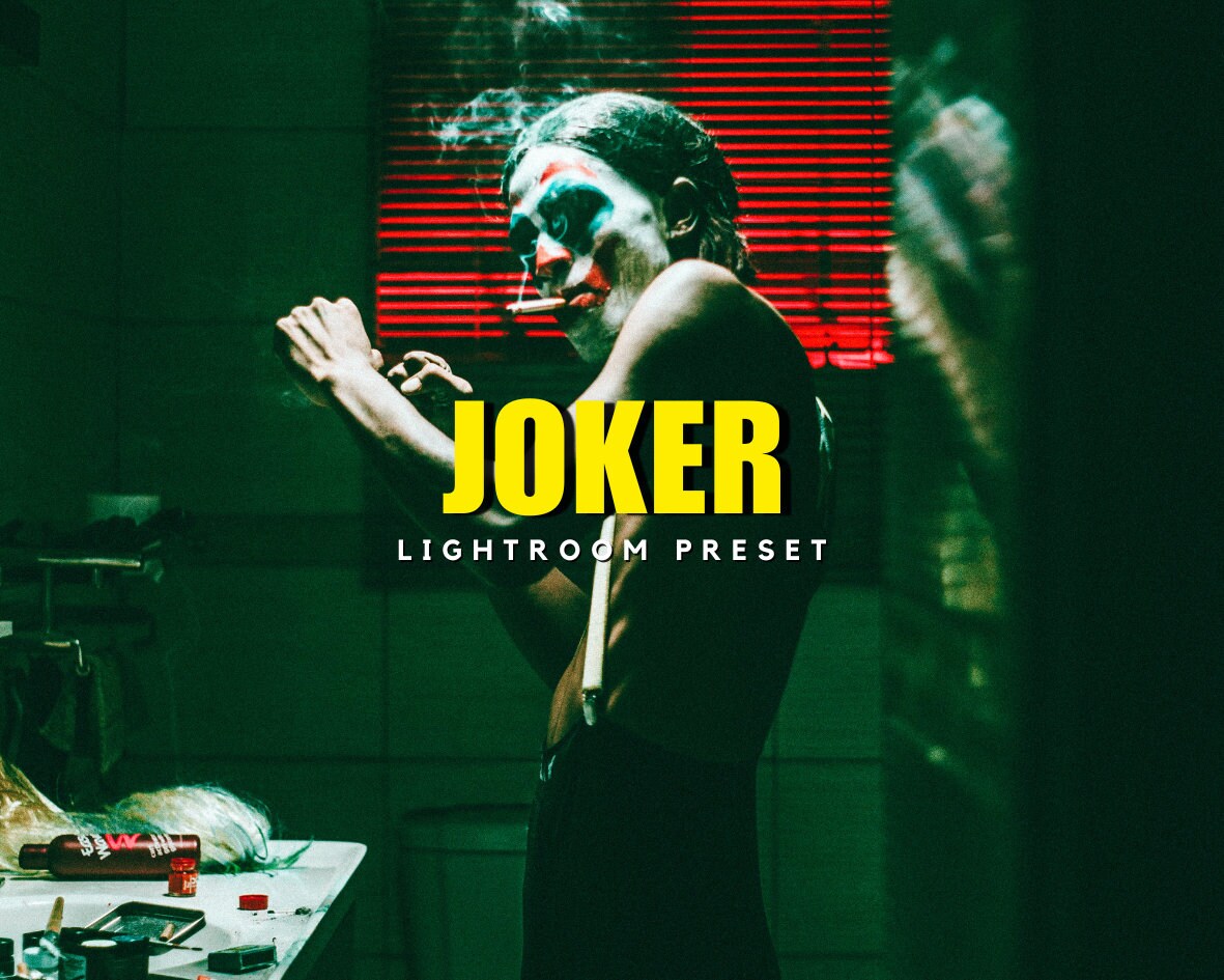 JOKER Inspired Lightroom Mobile and Desktop Presets, Dark Preset ...
