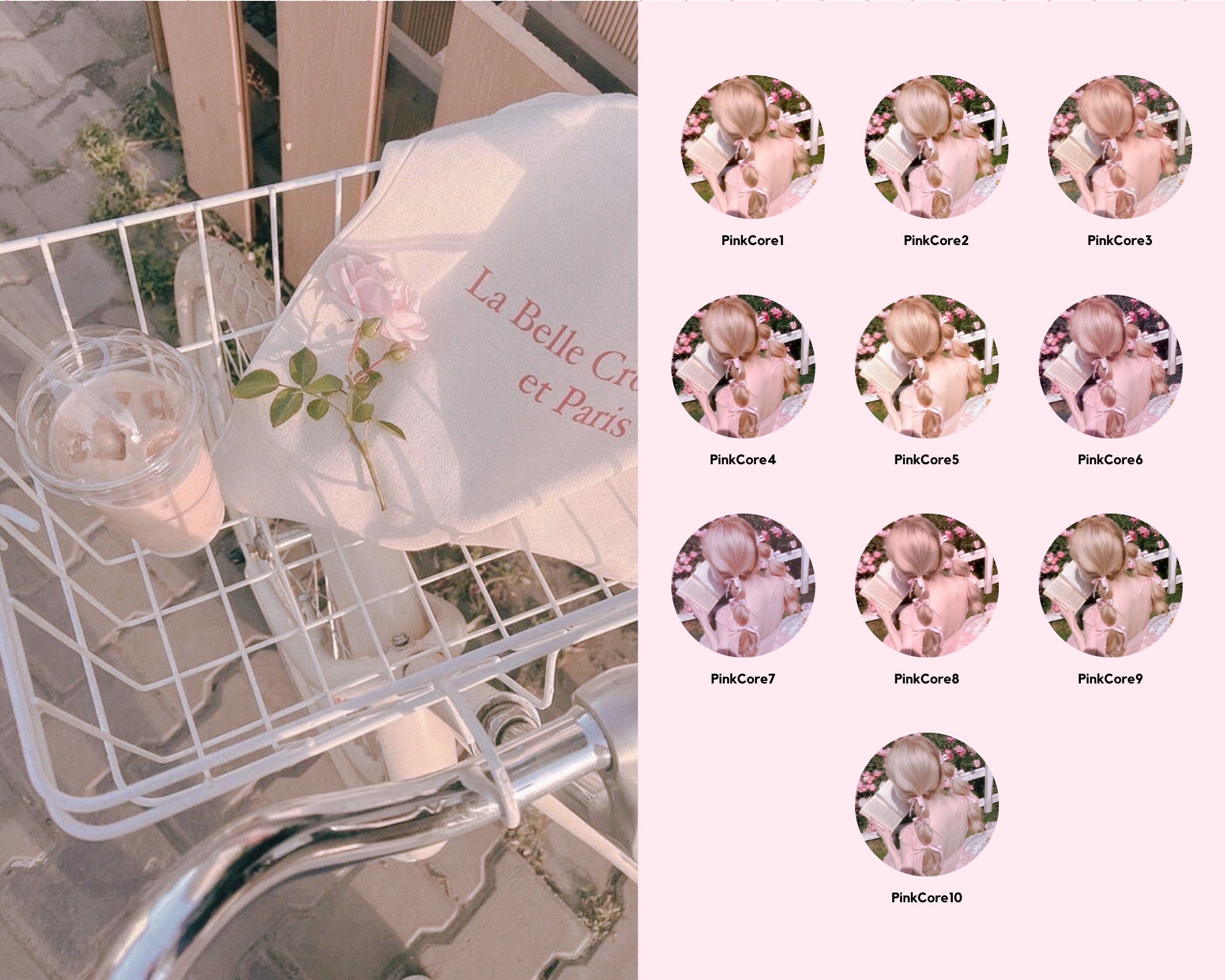10 Coquette Lightroom Presets Pink Pastel Blogger Filters Instagram ...