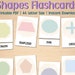Shapes Flash Cards, Preschool Activity, Printable Montessori Cards ...