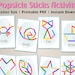 Popsicle Sticks Activity, Craft Sticks Activity, Montessori Game for ...