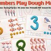 Alphabet Play Dough Mats, Printable Learning Activity, ABC Tracing ...