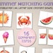 Summer Matching Game for Toddlers, Puzzle for Kids, Toddler Activity ...