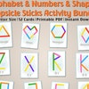 Alphabet Popsicle Sticks Activity, Craft Sticks Activity, Montessori ...