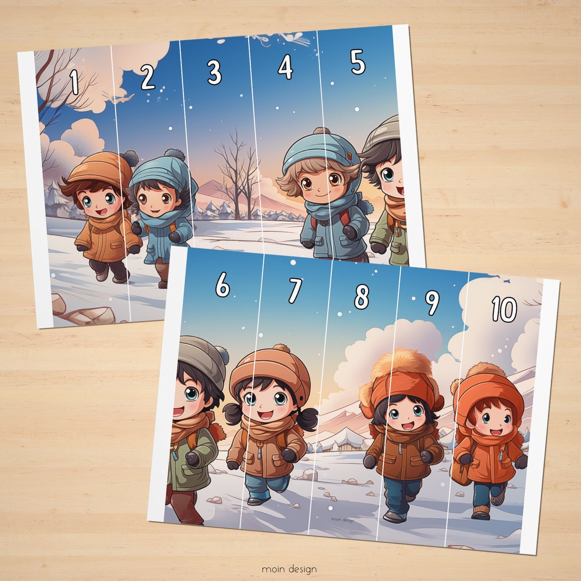 Printable Number Puzzle, Number Counting 1-10, Preschool Activities ...