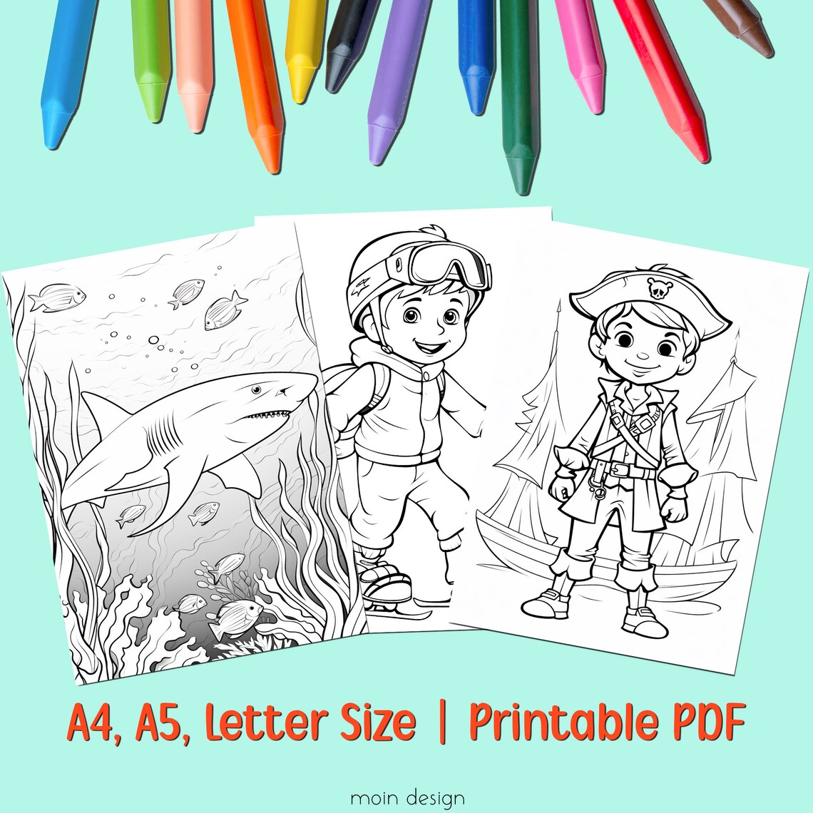 Coloring Page for Kids Printable Coloring Sheets Kids - Etsy
