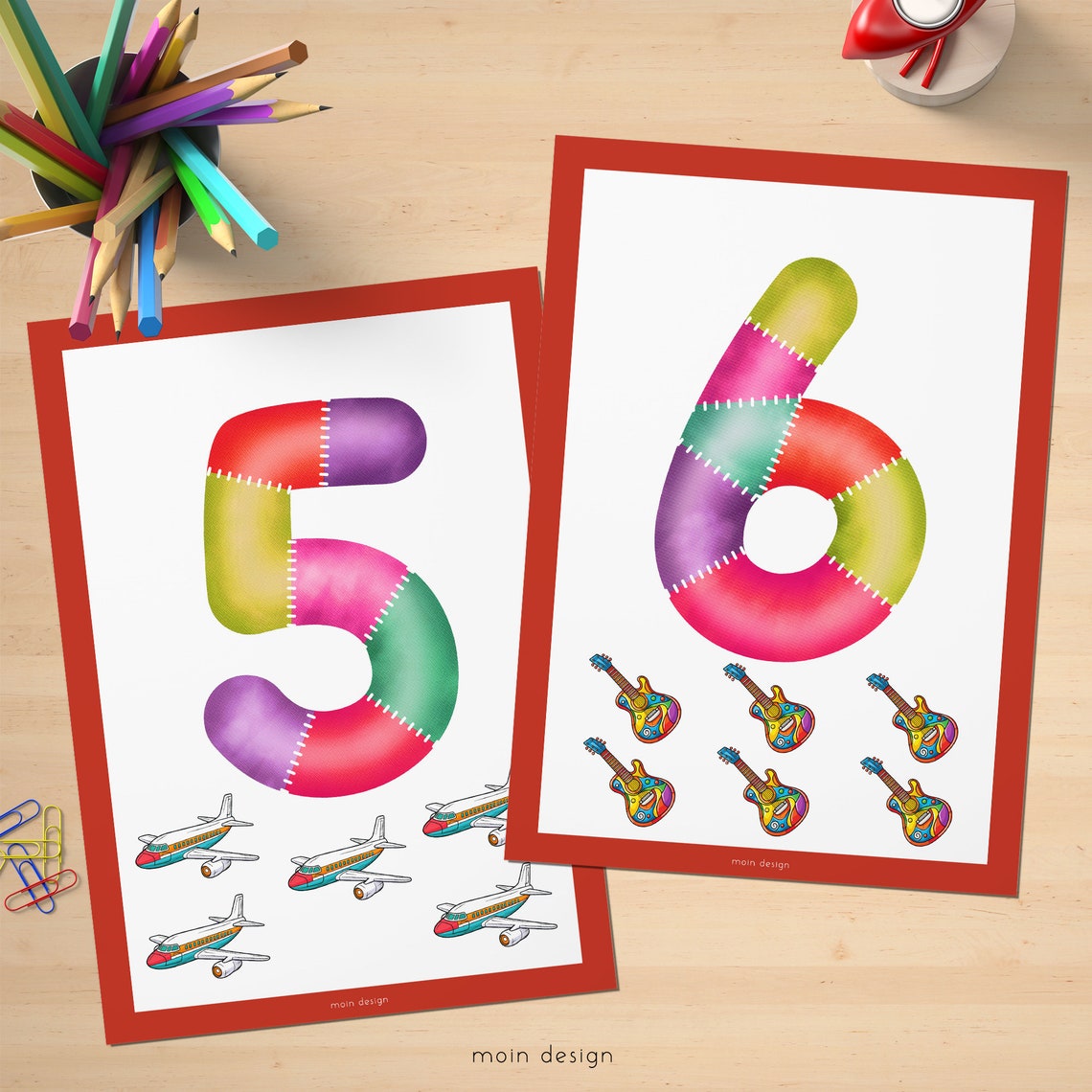 Printable Number Tracing Cards, Number Posters, Learning Activity ...